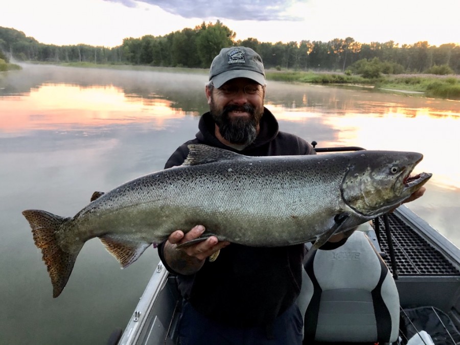 Trout, Bass, Salmon Fishing & Fly Fishing Guide in Manistee MI at Premier Angling Guide Service